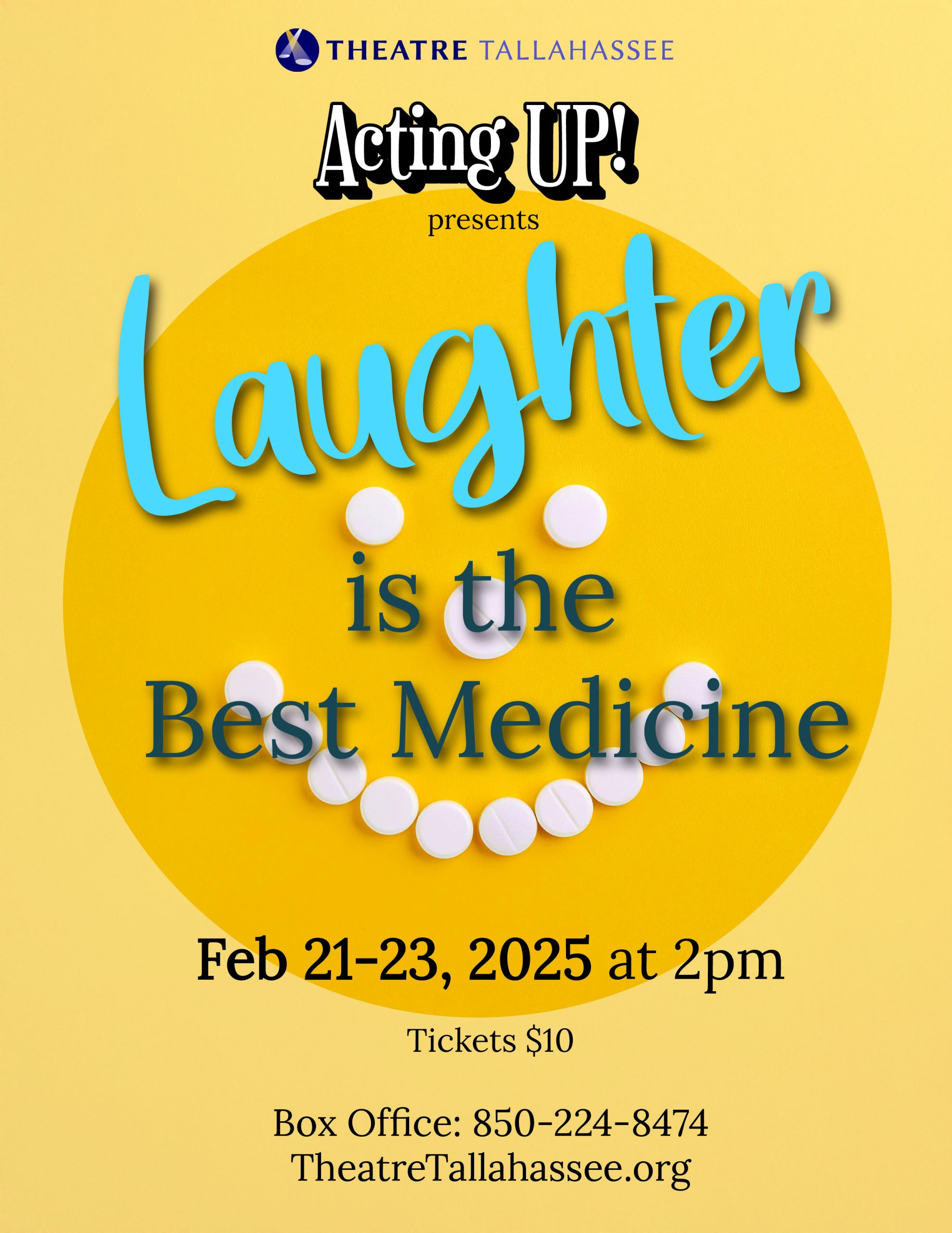 Laughter-flyer | Theatre Tallahassee